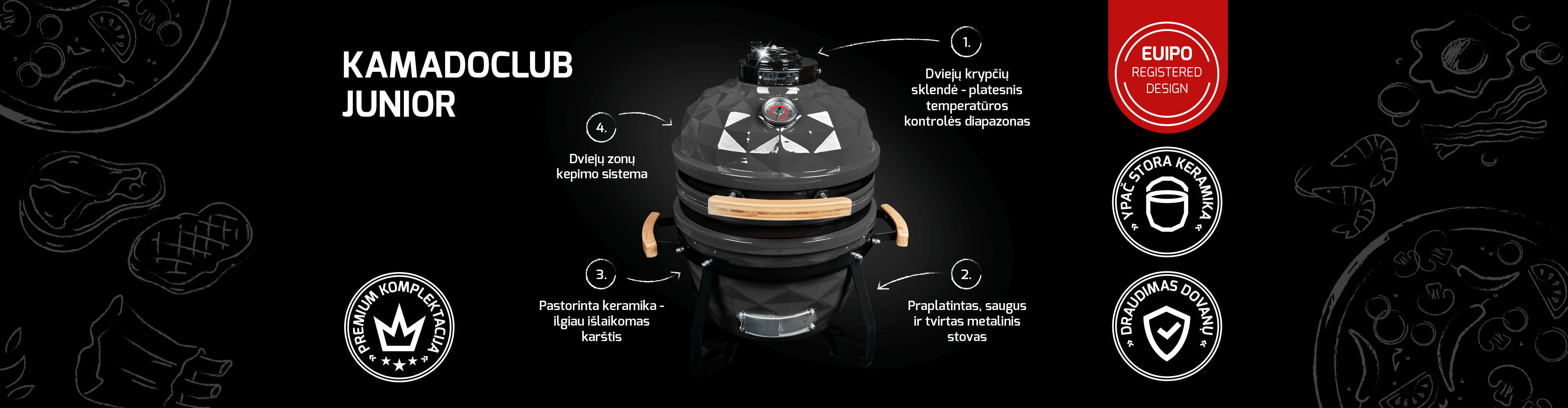 Keraminės kamado kepsninės | KAMADOCLUB.LT